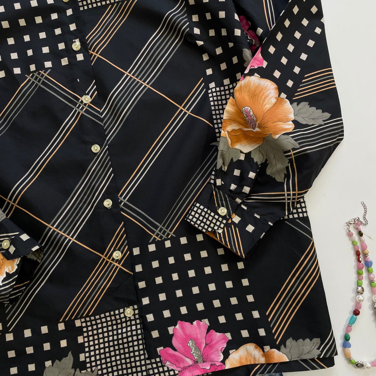 Black Printed Shirt-Bust 48 – Outdated