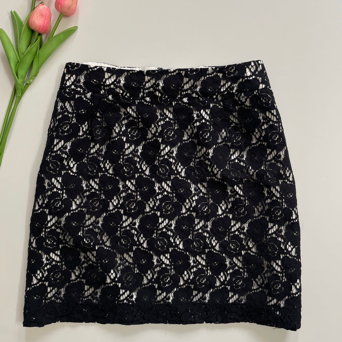 PURE ALFRED SUNG BLACK LACE SKIRT - WAIST 34 – Outdated